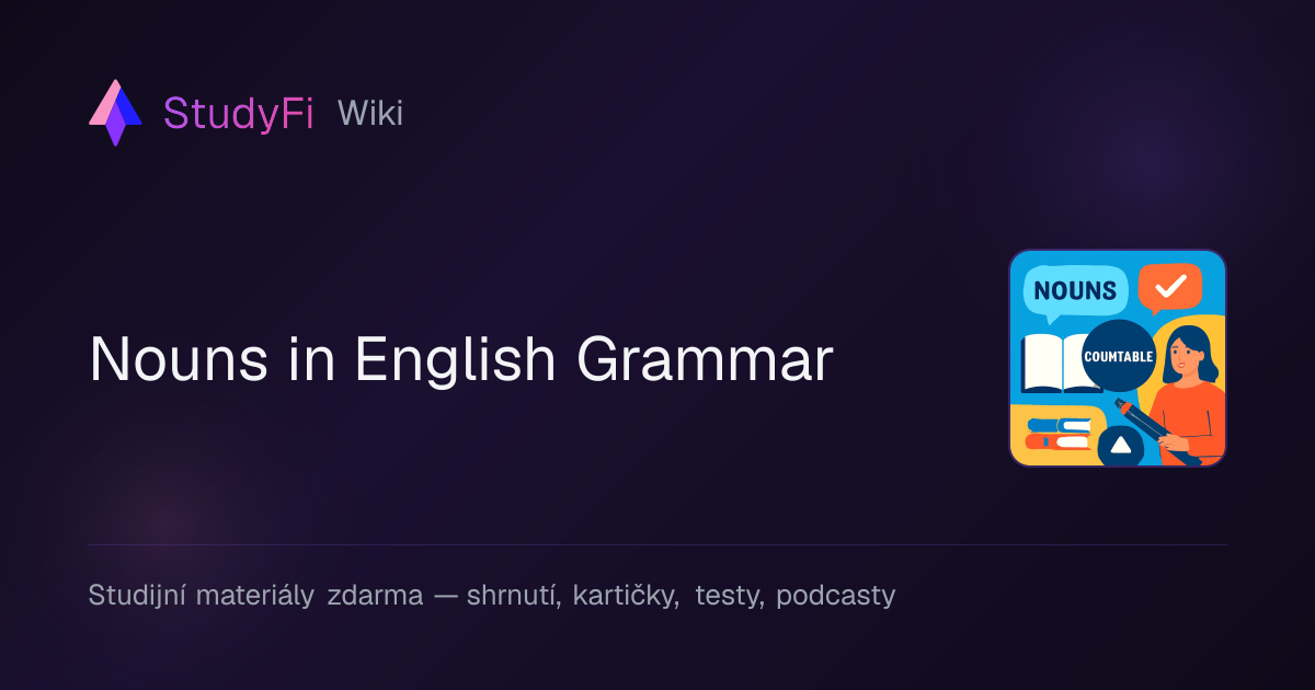Nouns in English Grammar: Types, Functions & Examples | StudyFi